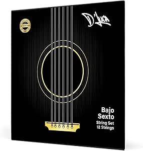Amazon.com: D'Luca Bajo Sexto Strings Nickel Steel, Loop End : Musical ...