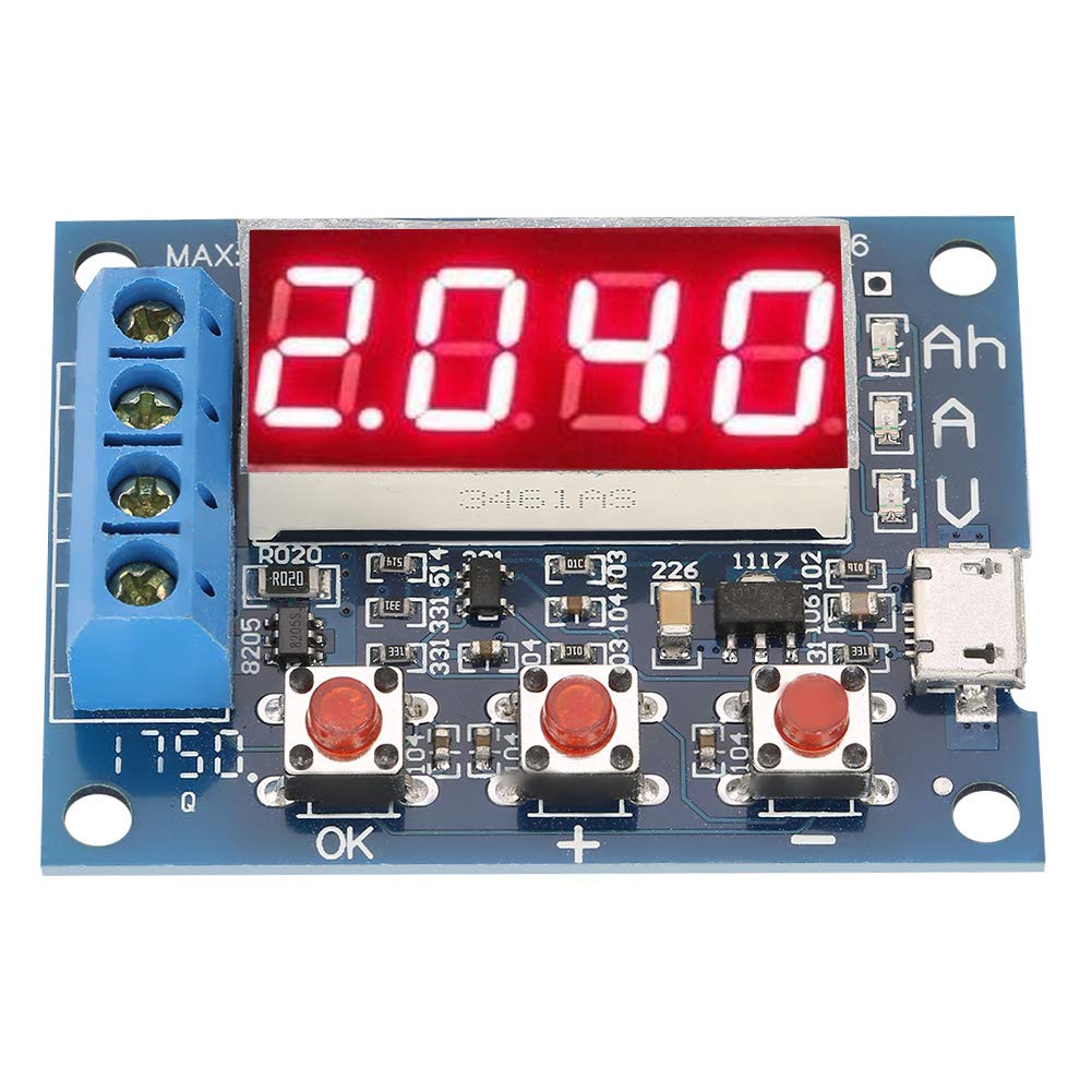 LED Digital Display Battery Capacity Meter, 1.2-12V Li-ion -Acid ...