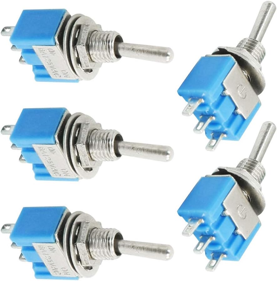 Amazon.com: Aexit 5Pcs AC250V Wall Switches 6A SPDT 3 Terminals ON/ON 2 ...