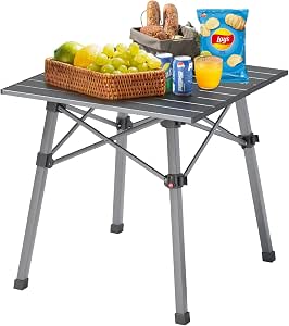 Amazon.com: ARMOR CASTLE Portable Camping Table, Lightweight Aluminum ...