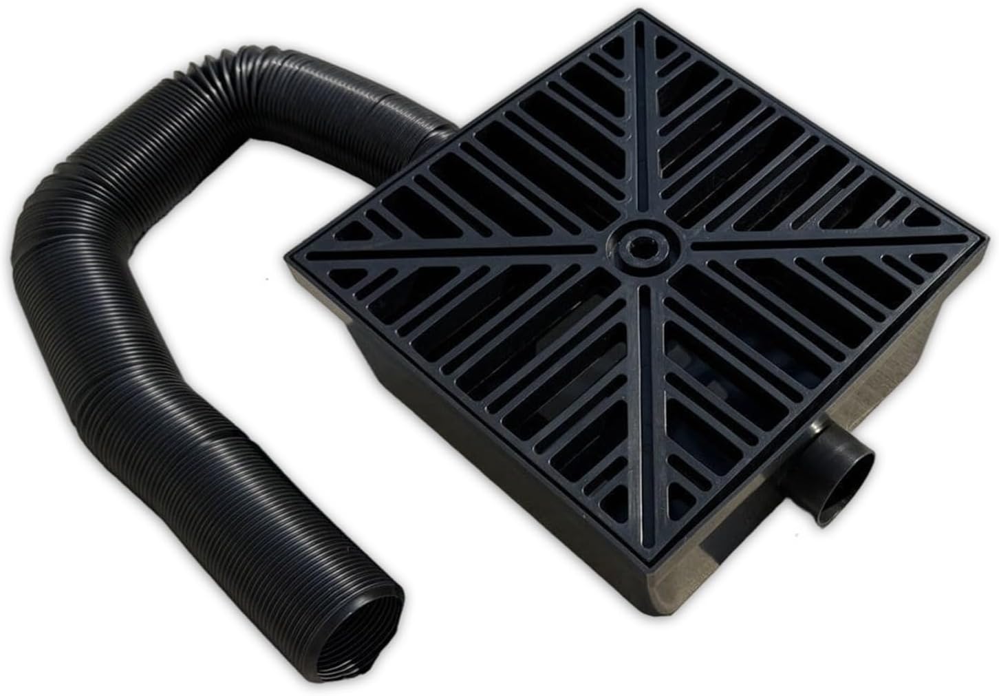 10" x 10" Catch Basin with Flexible Drain Pipe – Outdoor Drainage ...
