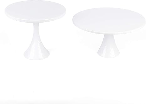 Amazon.com: Hotity Set of 2 Round Cake Stands Modern Design Dessert ...
