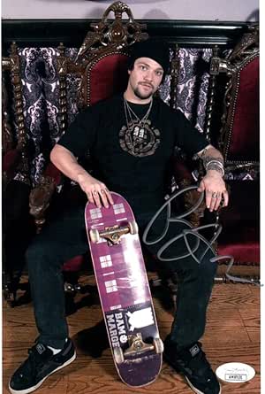 Bam Margera Signed Autographed 8X10 Photo Jackass Holding Skateboard ...