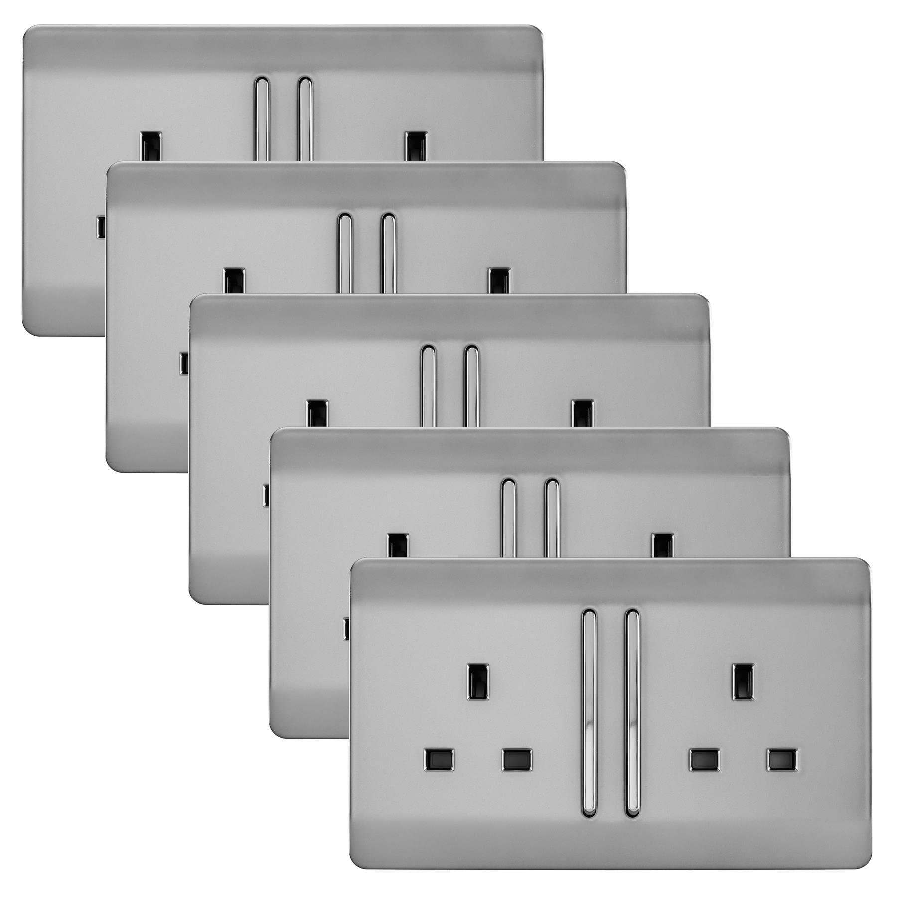 Stainless Steel Electrical Outlets PratiKa Prise 10/16A 2P+T 250V