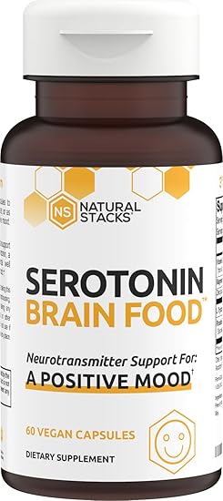 Amazon.com: NATURAL STACKS Serotonin w/L Tryptophan & Rholiola - Mood ...
