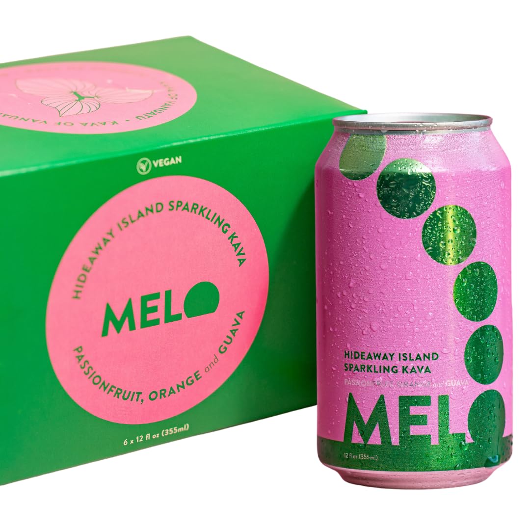 Amazon.com : Melo - Sparkling Kava Drink - Passionfruit, Orange & Guava ...