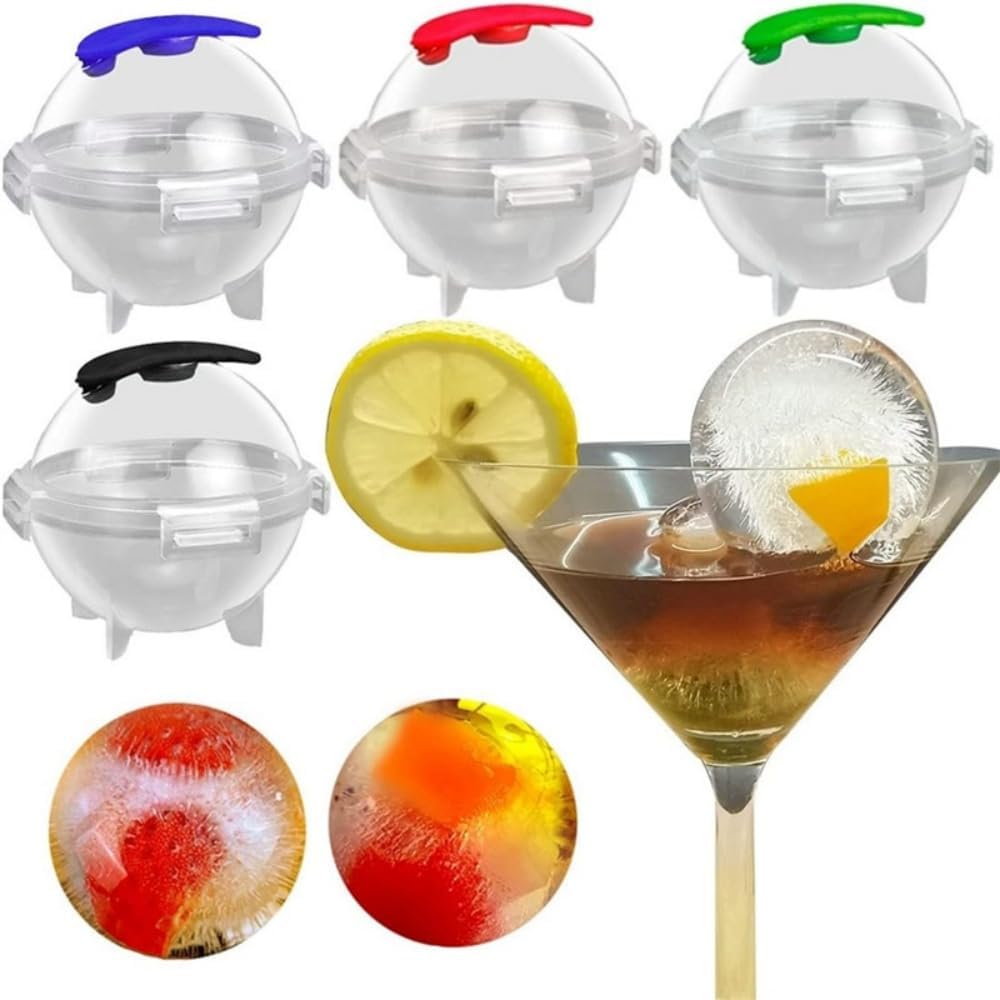Amazon.com: Ice Ball Maker, Round Clear Ice Ball Maker Molds Ice Cube ...