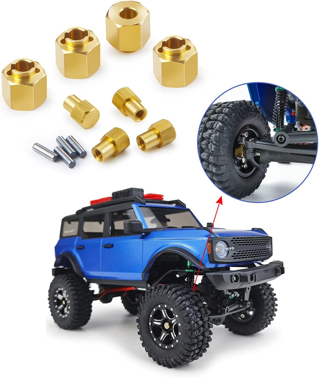 Amazon.com: RC-Hub Brass Extended Widen 5/6mm Hex Wheel Hubs Adapter ...