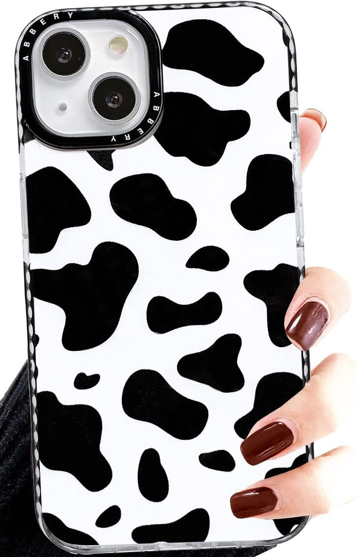 Amazon.com: Abbery Designed for iPhone 15 Plus Case Cow Print Clear ...