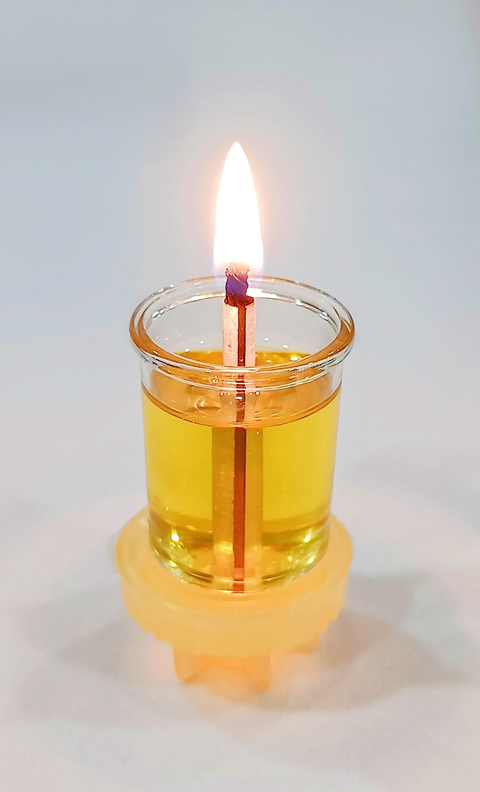 Buy Small Glass Diya with Modak Handi | Small Akhand Glass Diya with ...