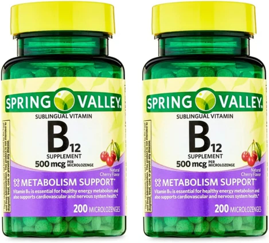 Amazon.com: Spring Valley Vitamin B12 Microlozenges, Vitamin Supplement ...