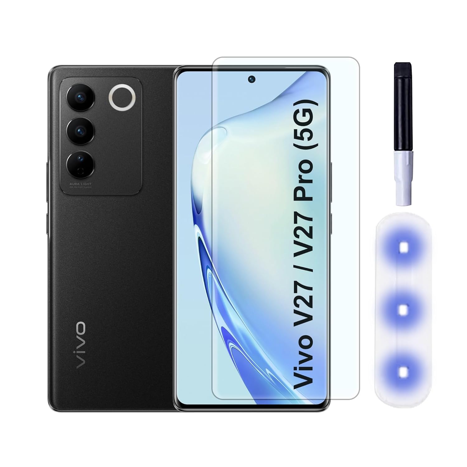 DD SON Premium UV Tempered Glass Screen Protector Compatible for Vivo ...