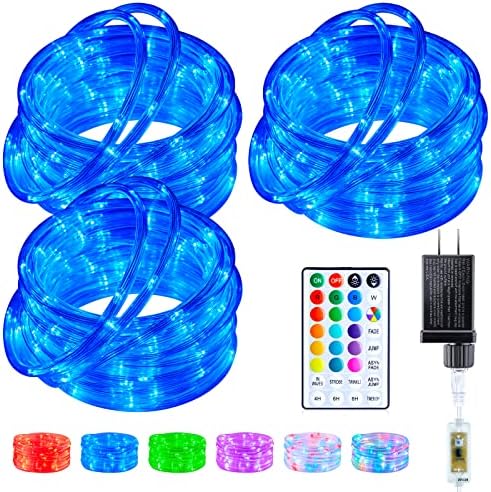 Color Changing Rope Lights Outdoor - 100ft 300 LED Connectable Outdoor ...