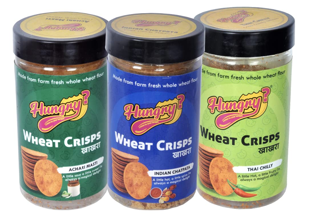 Buy Hungry Khakra Indian Wheat Chips Combo pack Indian Chatapata, Thai ...