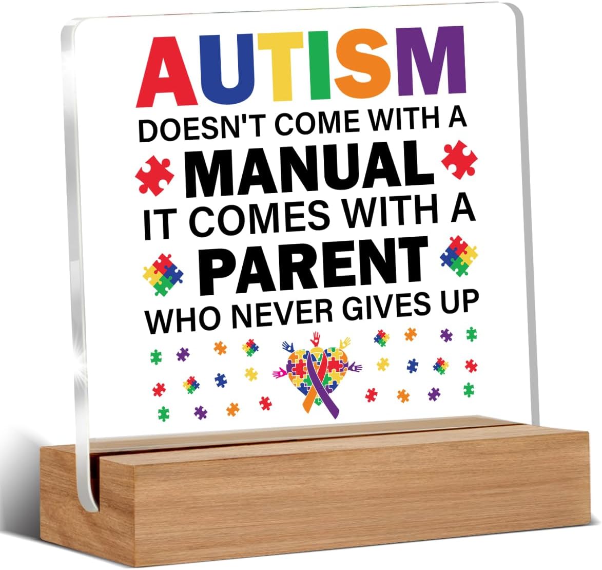 Amazon.com: Autism Parents Gift Autism Doesn't Come with a Manual Clear ...