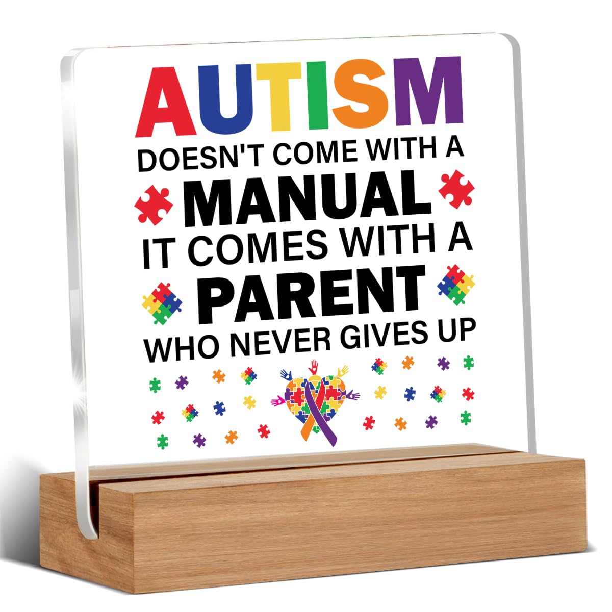Amazon.com: Autism Parents Gift Autism Decor Autism Doesn't Come with a ...