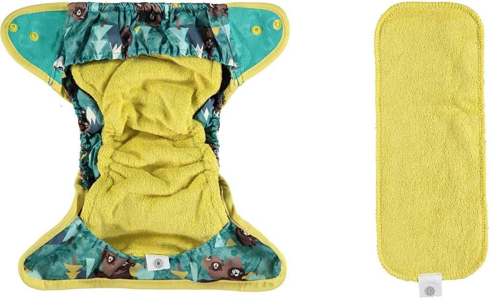 Close Pop-in Single Eco-Friendly Reusable Cloth Nappy Birth to Potty ...