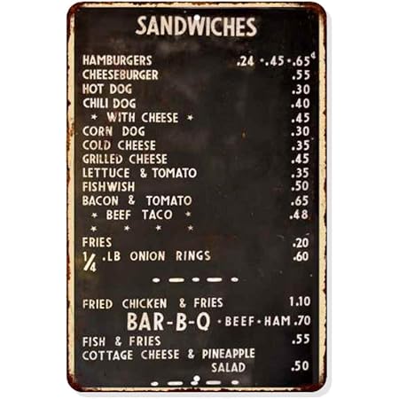 Amazon.com: Nostalgic-Art Retro Tin Sign, USA – Milkshake – Gift idea ...