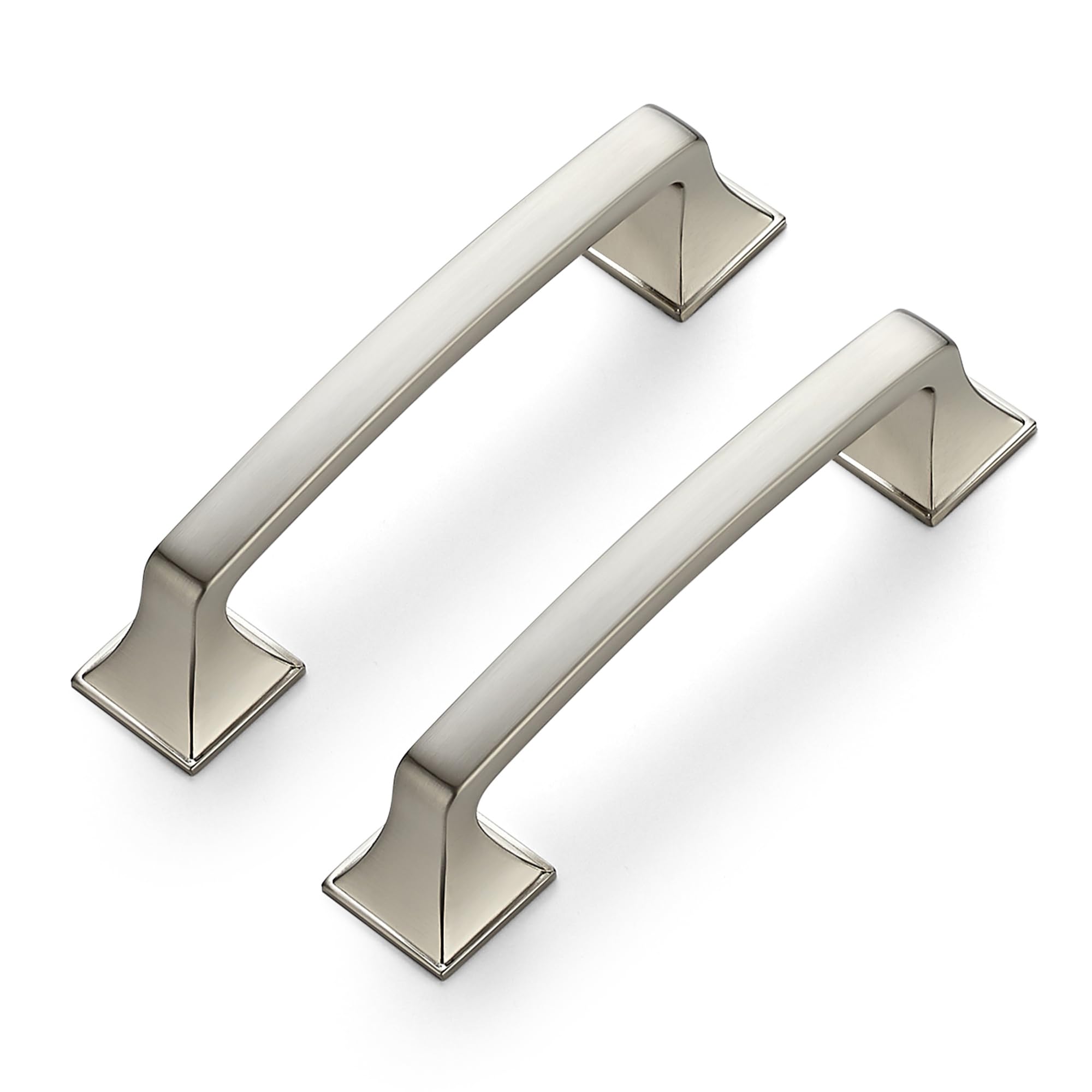 Snapklik.com : 15 Pack Solid 3-3/4" Square Foot Cabinet Arch Pull ...