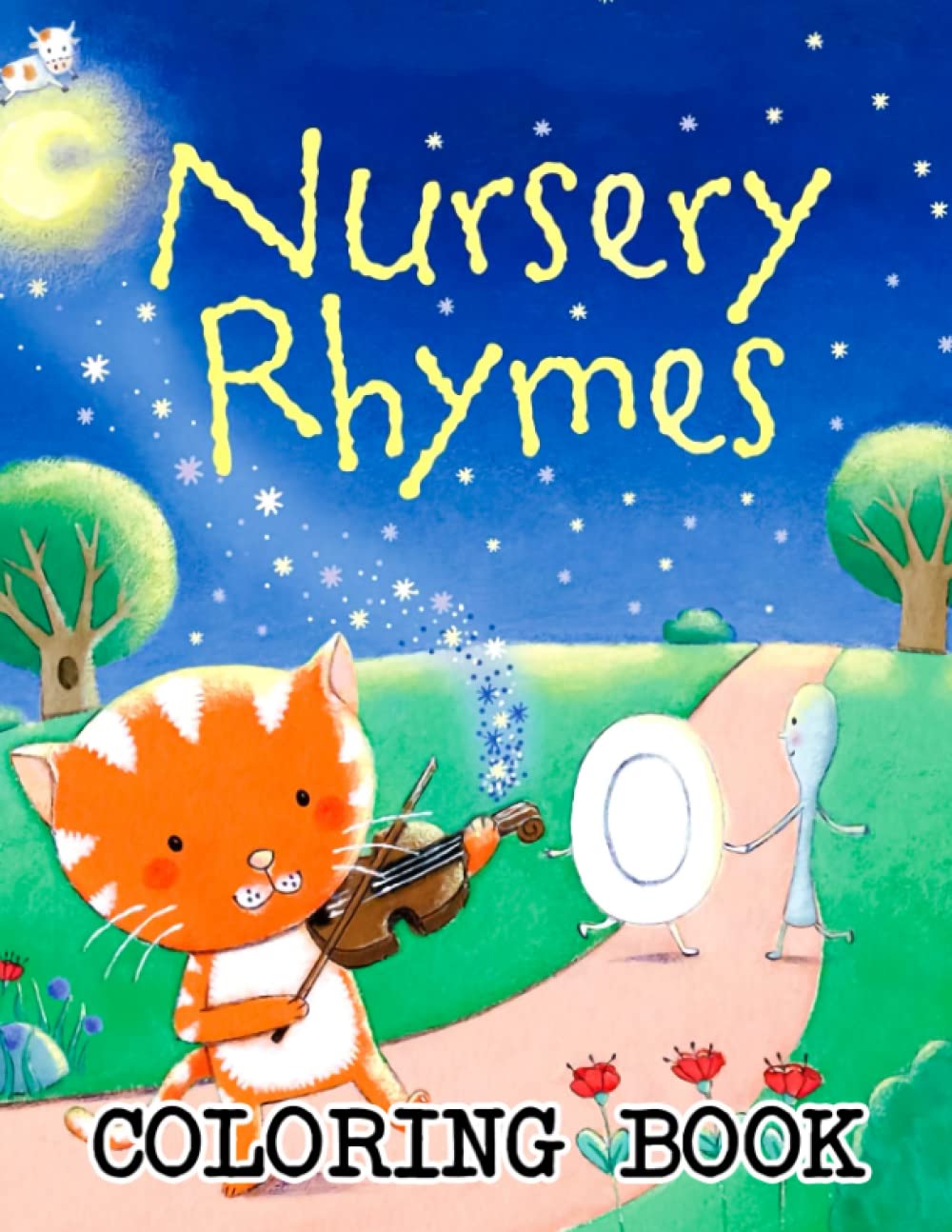 Nursery Rhymes Coloring Book: Amazing Coloring Pages Features Kawaii ...