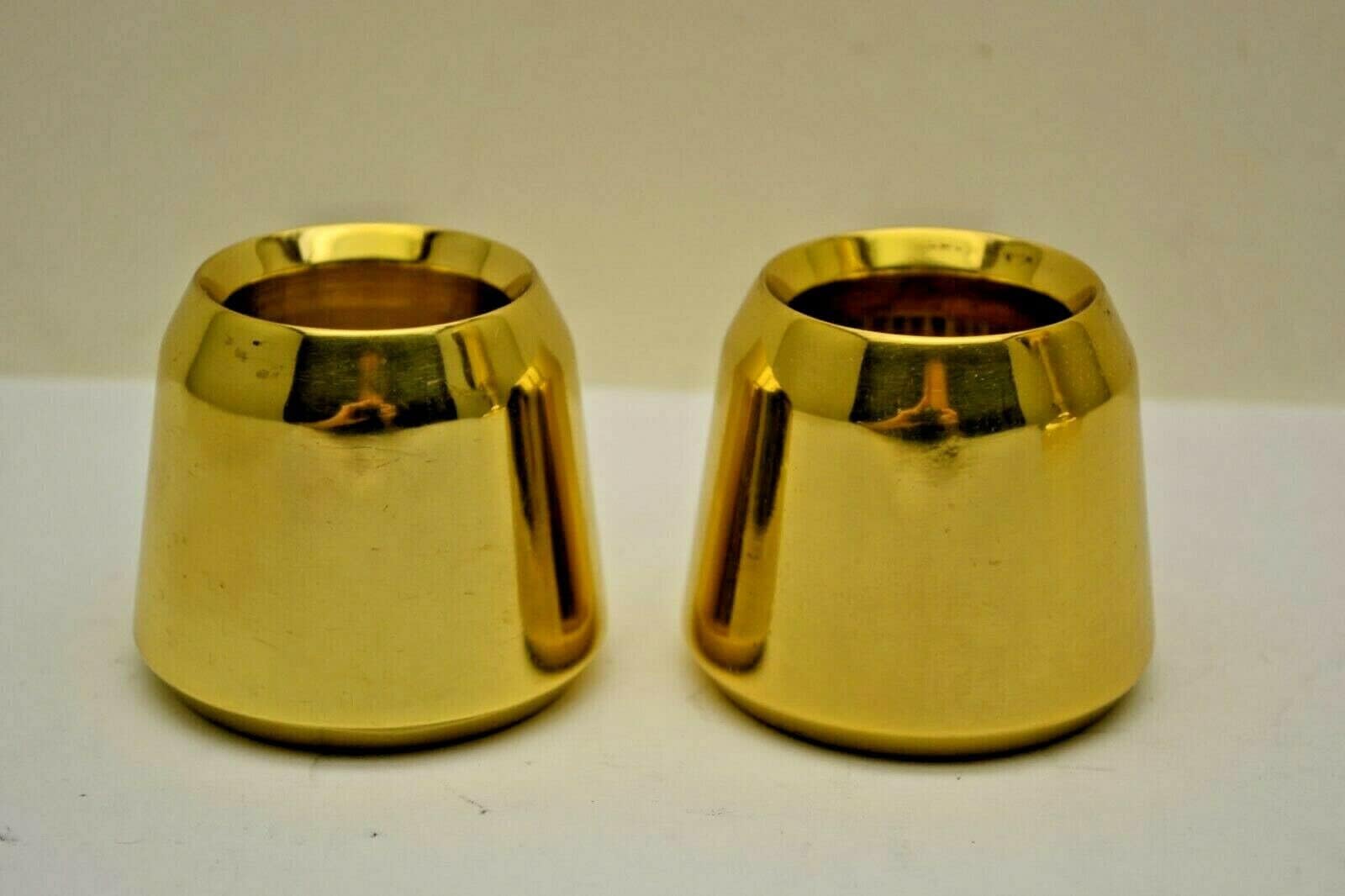 Amazon.com: Set of 2 Solid Brass Candle Followers, Candle Burners for 7 ...