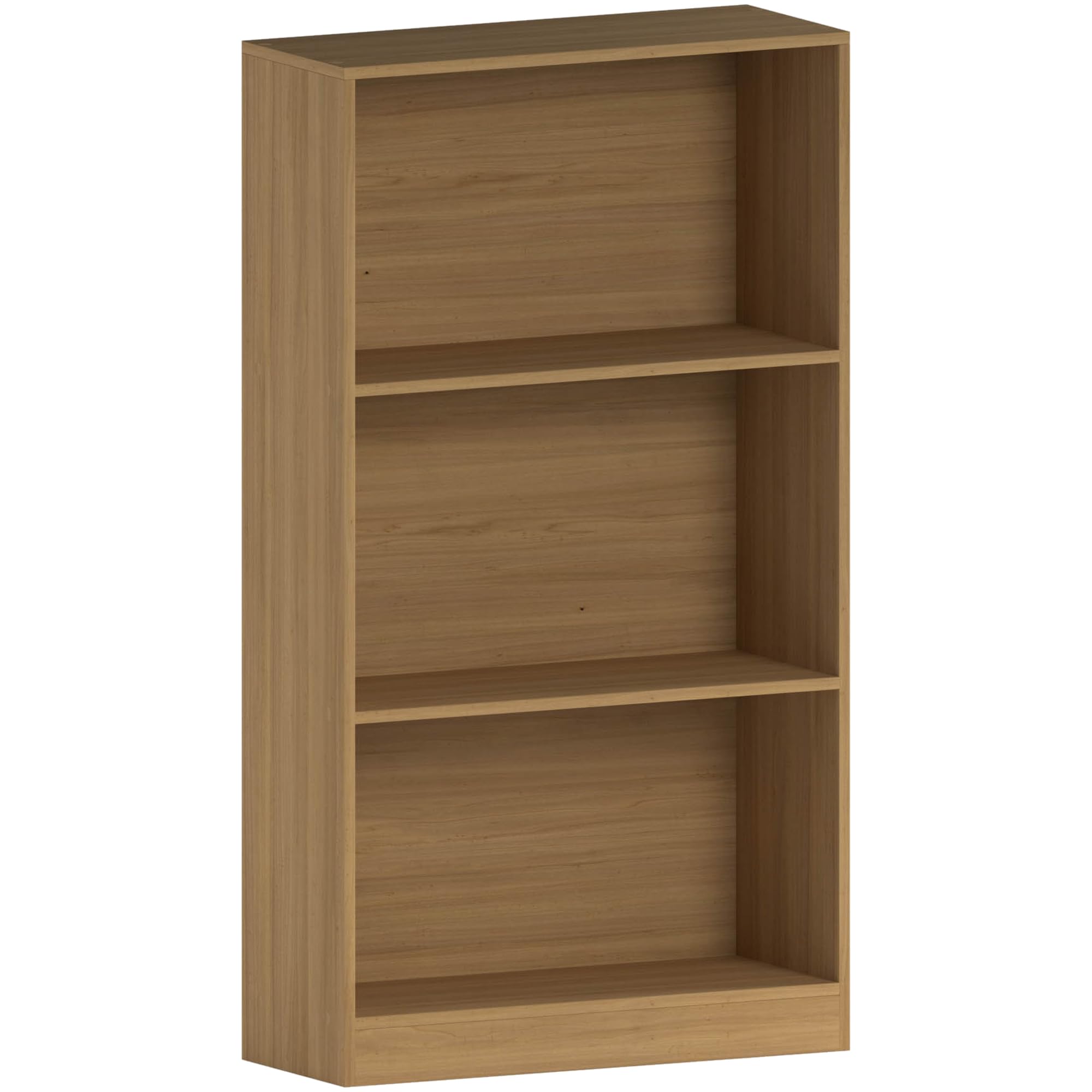 3 Shelf Bookcase HOMCOM Simple Modern 4 Compartment Low Bookcase W/