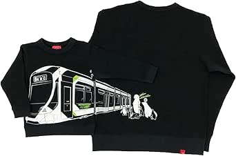 Amazon.co.jp: OJICO オジコ スウェット 広電5200形グリーンムーバーエイペックス×OJICO キッズ 8A(110-120) ブラック 日本製 電車 広電 5200形 ...