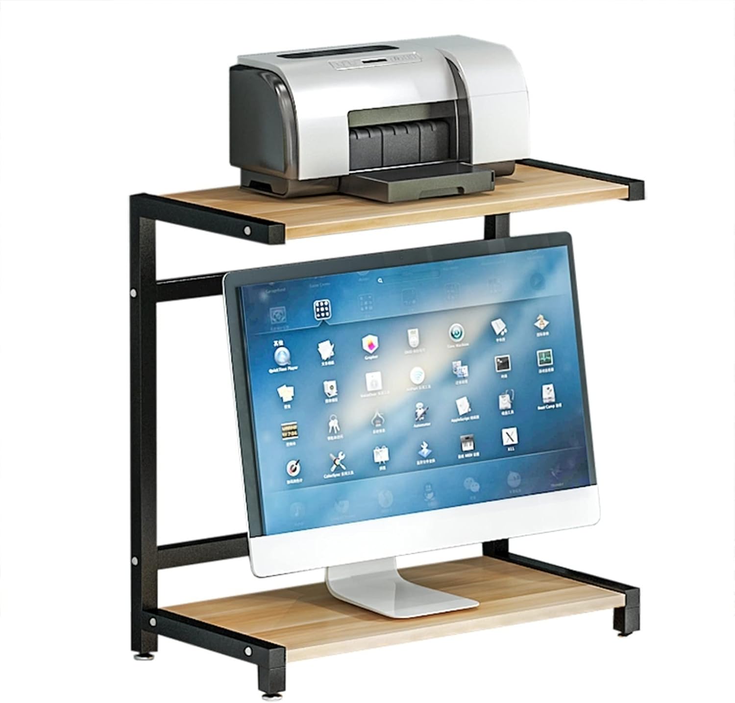 Amazon.com: GIUIN Shelf Office Printing Stand Printer Rack Desktop Fax ...