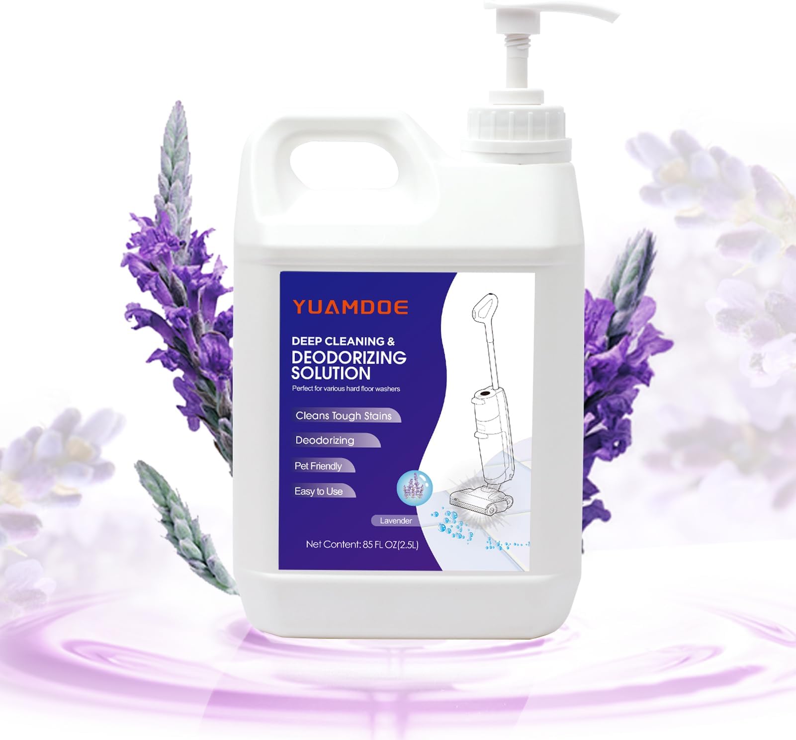 Amazon.com: Yuamdoe Deep Cleaning Solution for Floor Washers, 85 FL OZ ...