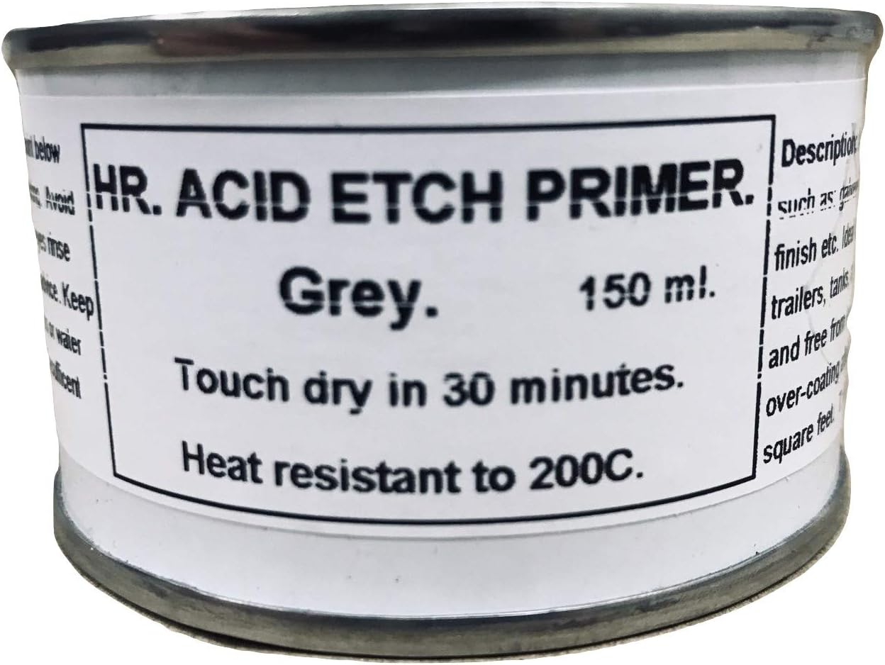 1 x 150ml Acid Etch Primer - Grey For Galvanised & Zinc Coated Steel ...