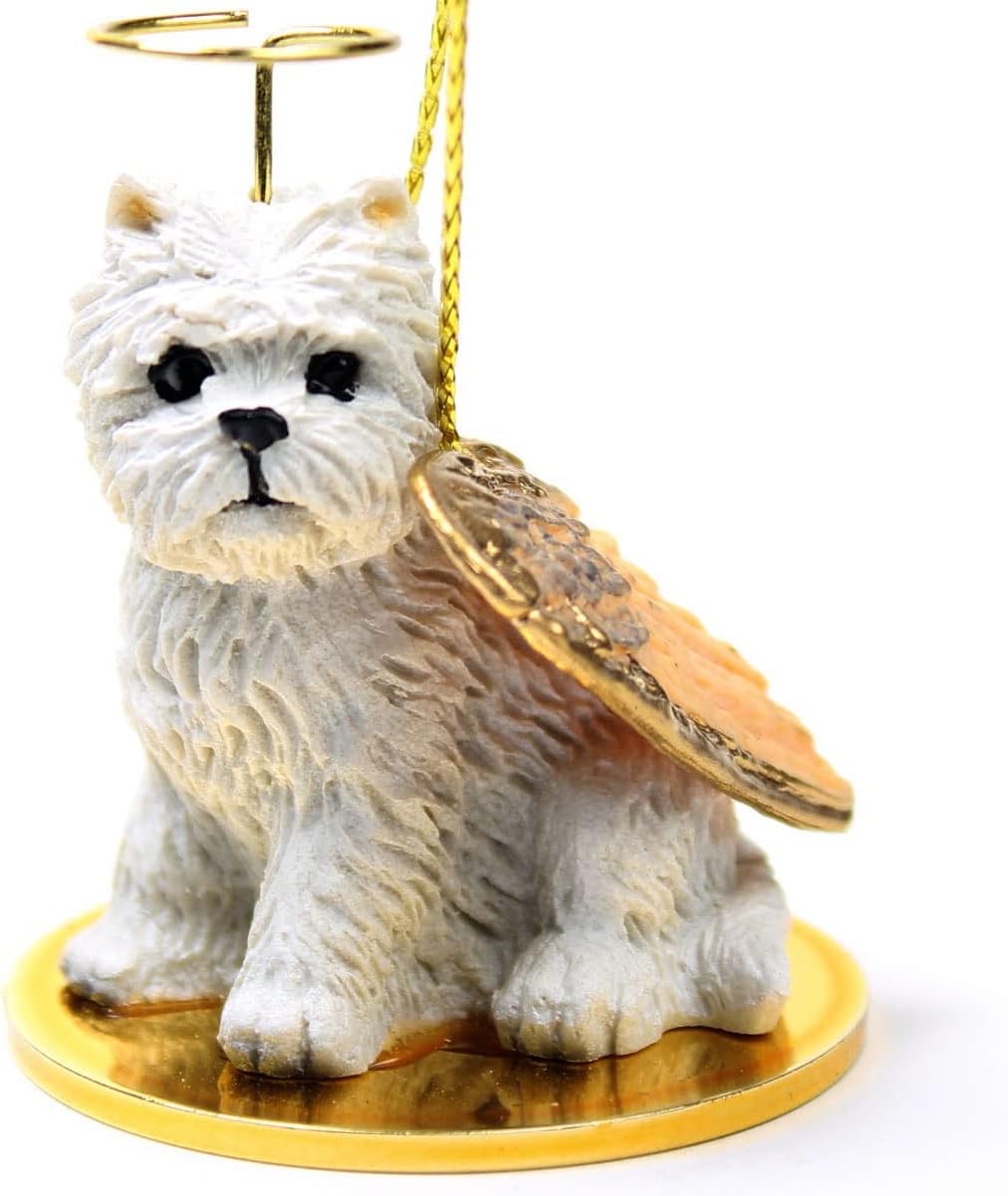 Amazon.com: Westie (West Highland Terrier) Angel Ornament : Home & Kitchen