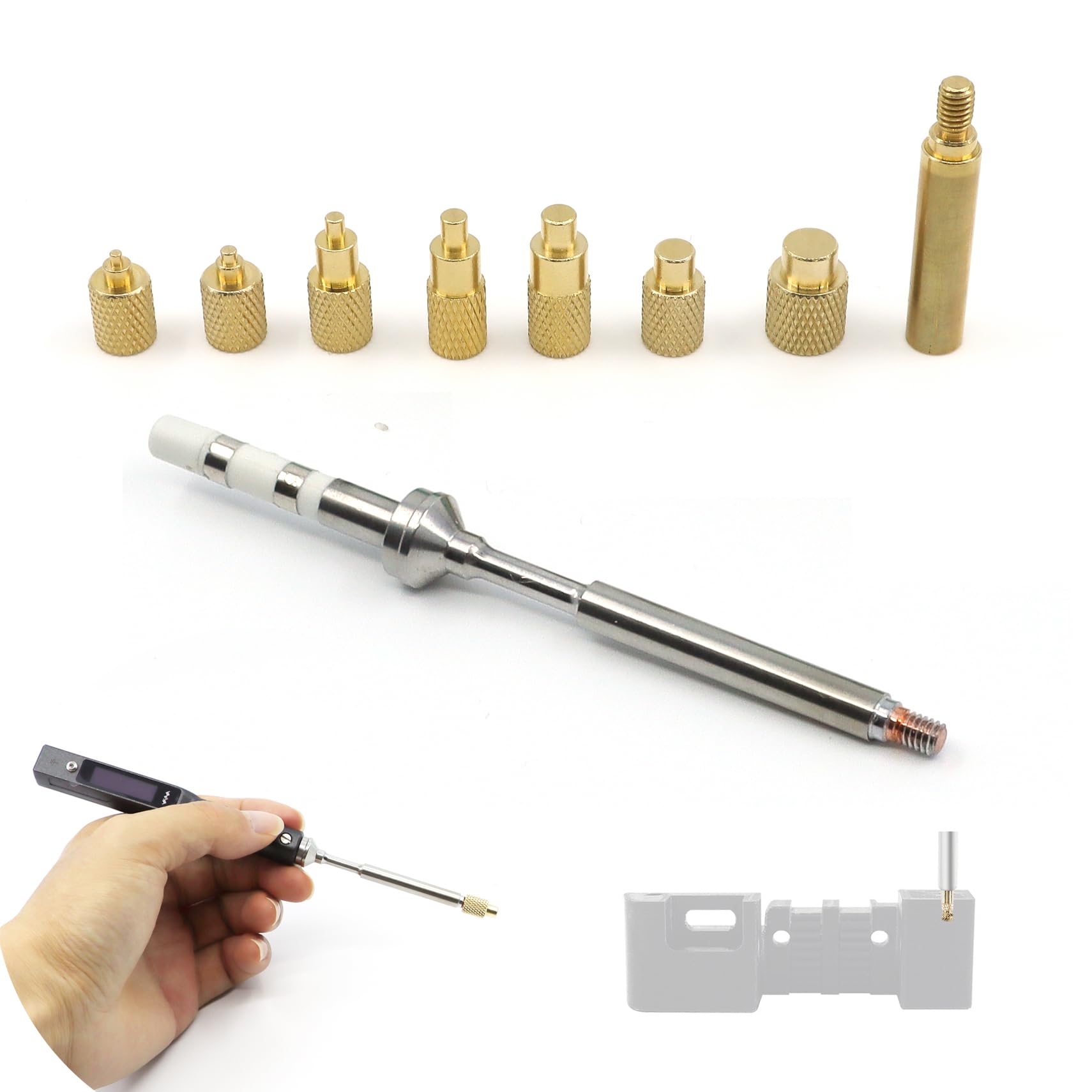 Snapklik.com : NovelLife Heat Set Insert Tool Hot Melt Brass Knurled ...
