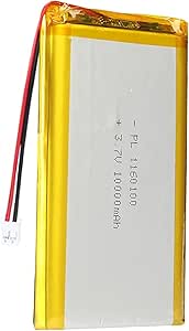 3.7V 10000mAh 1160100 Lipo Battery Rechargeable Lithium Polymer ion ...