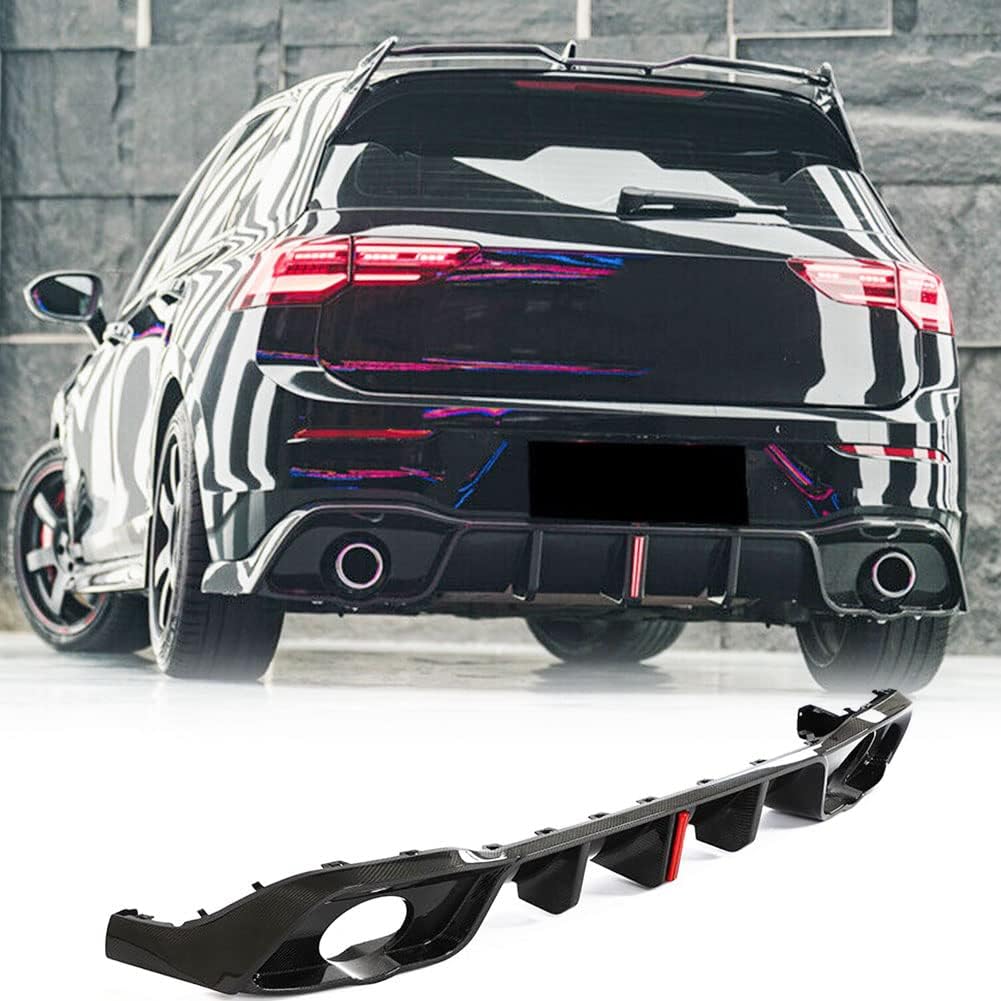 Amazon.com: MCARCAR KIT Carbon Fiber Rear Diffuser for 2021-2022 ...