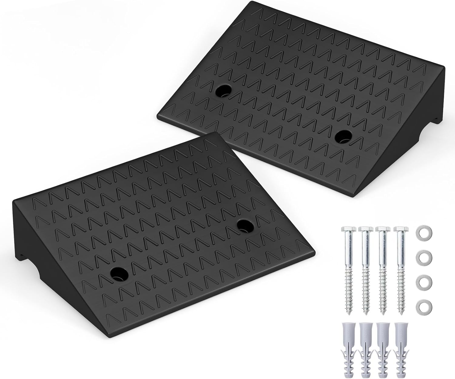 Amazon.com: Toolsempire Car Ramps, 2 PCs Rubber Curb Ramps for Driveway ...
