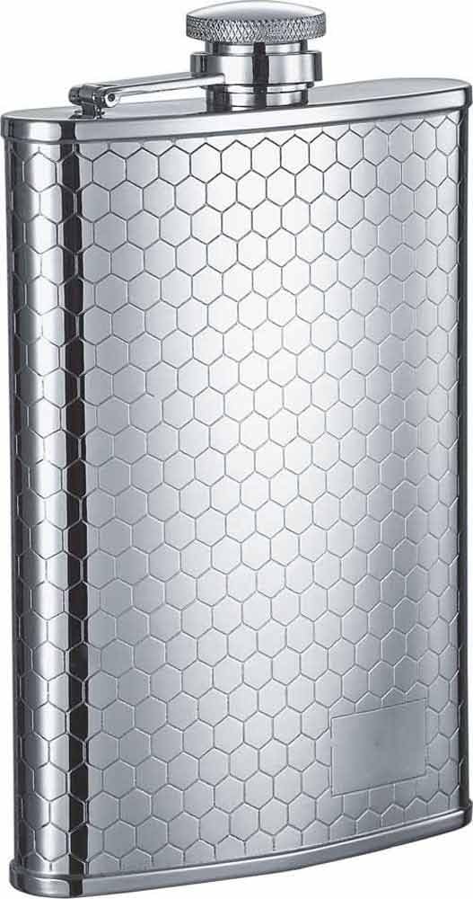 Amazon.com | Visol "Hive" Stainless Steel Beehive Pattern Hip Flask, 8 ...