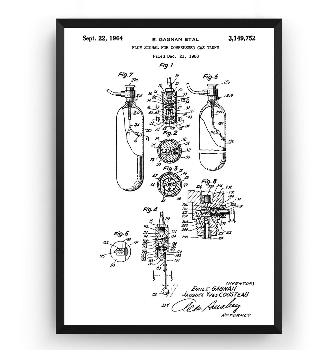 Medical Oxygen Tank Drawing