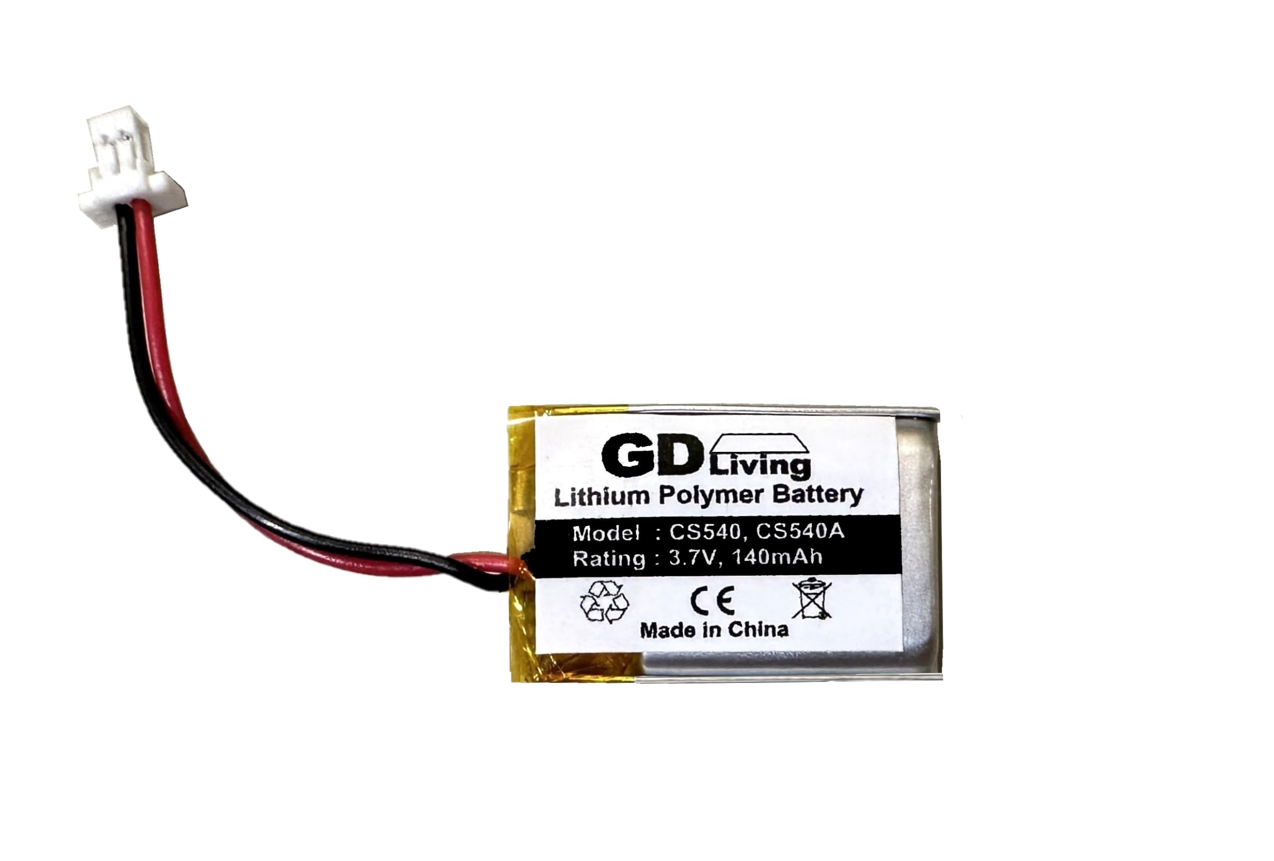 ‘GD Living’ Replacement Battery for Plantronics Wireless Headset CS540 ...