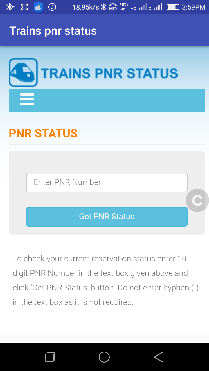 Trains PNR status - App on Amazon Appstore