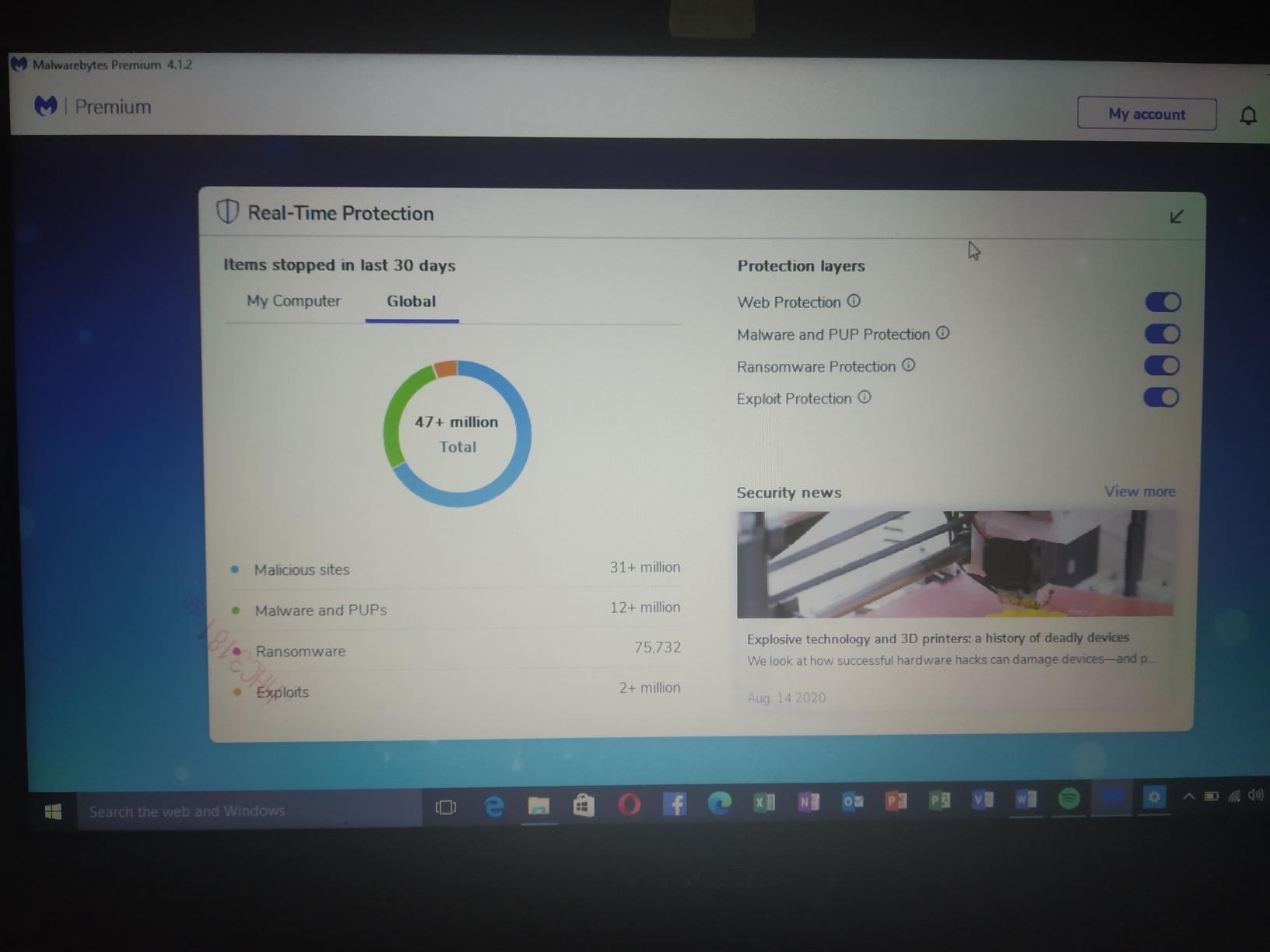 Malwarebytes Home Premium malwarebytes antivirus - 1 PC, 1 Year (Email ...