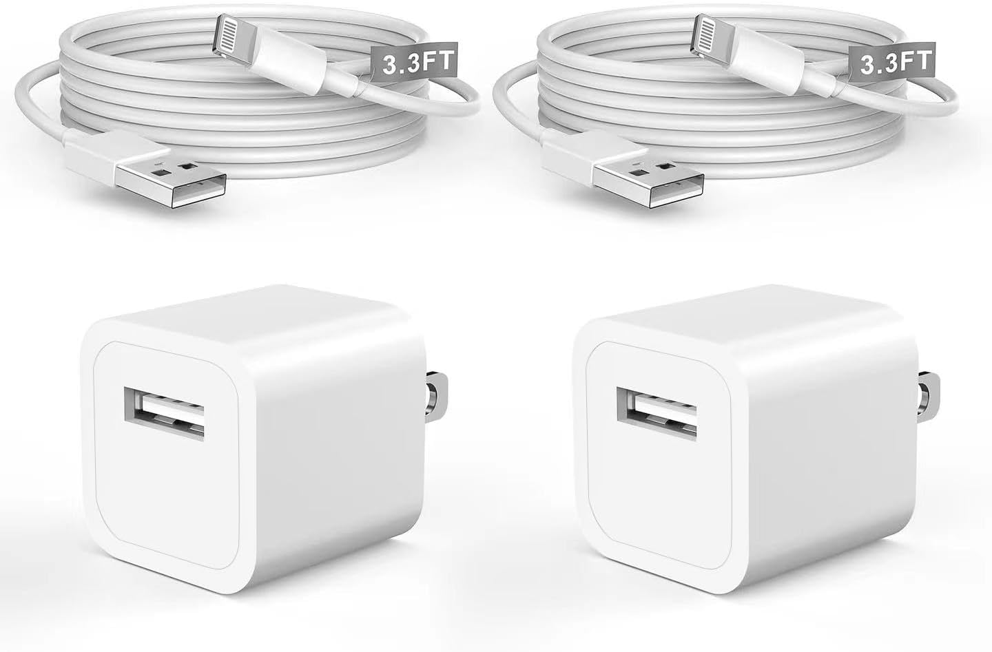 Amazon.com: iPhone Charger,Chargers for iPhone,[MFi Certified] 2Pack ...