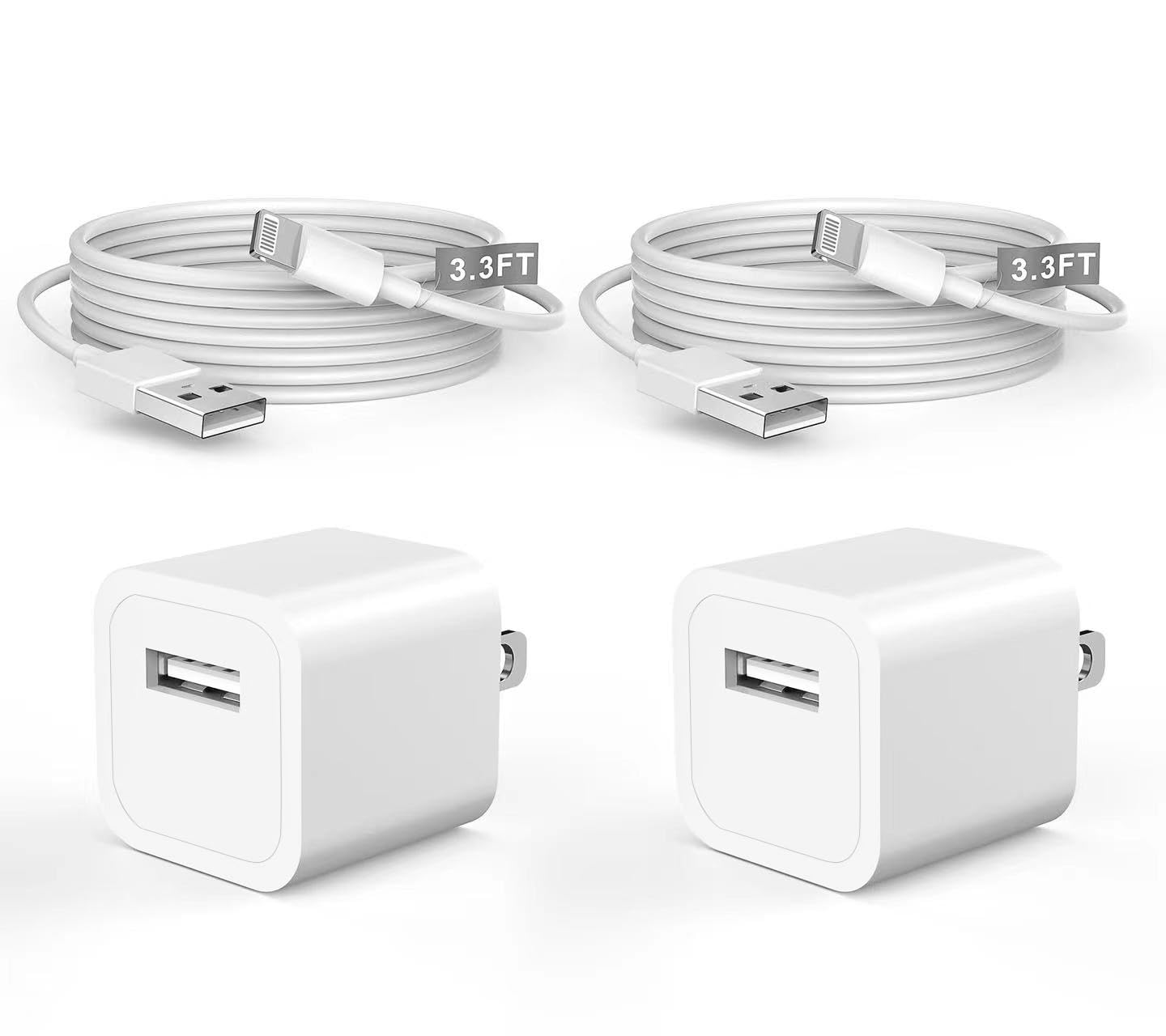 Amazon.com: iPhone Charger,Chargers for iPhone,[MFi Certified] 2Pack ...
