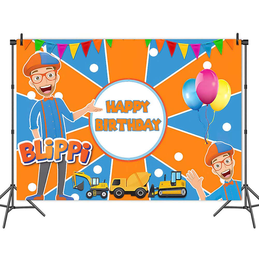 Blippi Backdrop Banner Wallpaper Photography Blippi Birthday ...