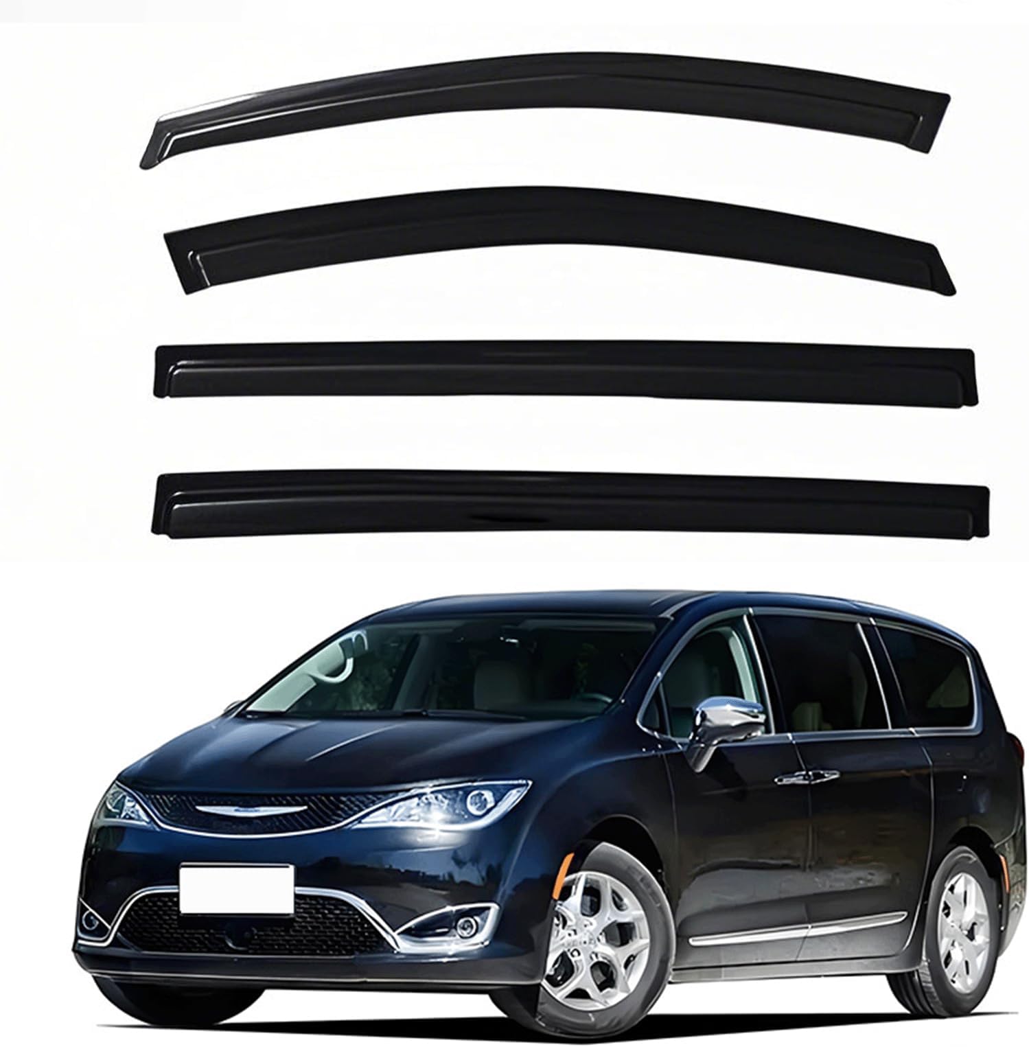 Amazon.com: YLSCOO Window Visors Rain Guards fits 2017-2024 Pacifica ...