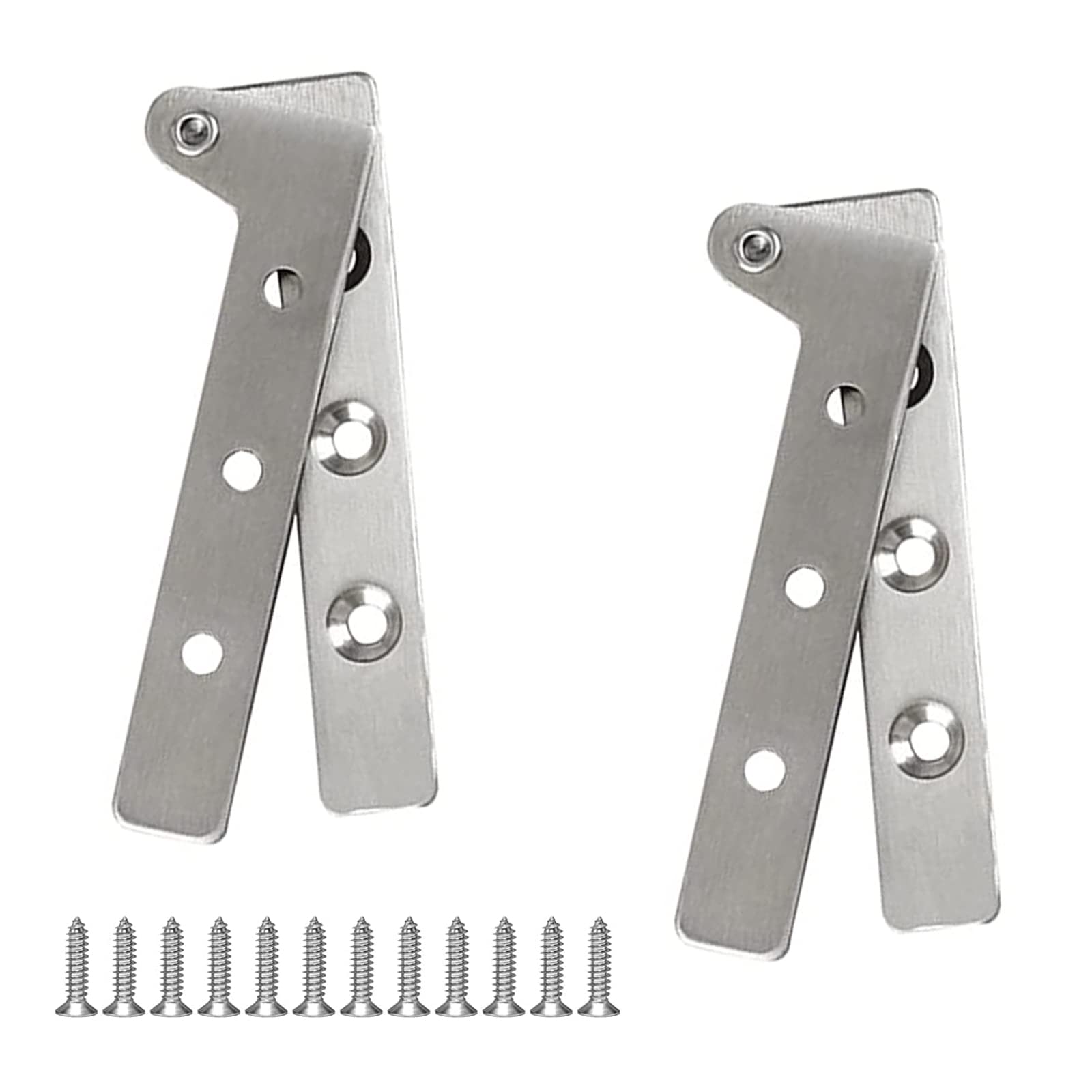 2Pcs 4inch 360 Degree rotatable Door Pivot Hinges Cabinet Door Hidden ...