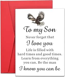 Amazon.com : FANICE EOS To My Son Cards Easter Gifts for Kids Birthday ...