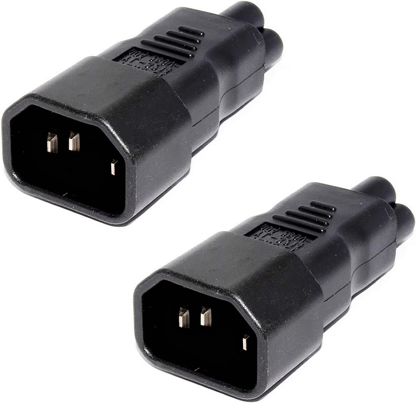 Amazon.com: Dracaena 2 Pack IEC 320 Adapter C14 to C5 Adapter 3 Poles ...