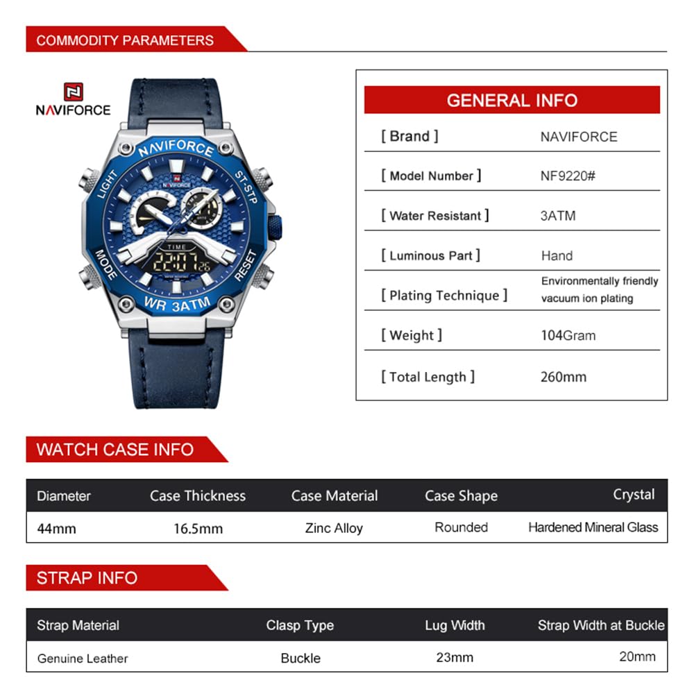 Snapklik.com : Mens Sport Digital Chronograph Watches Super Bright ...