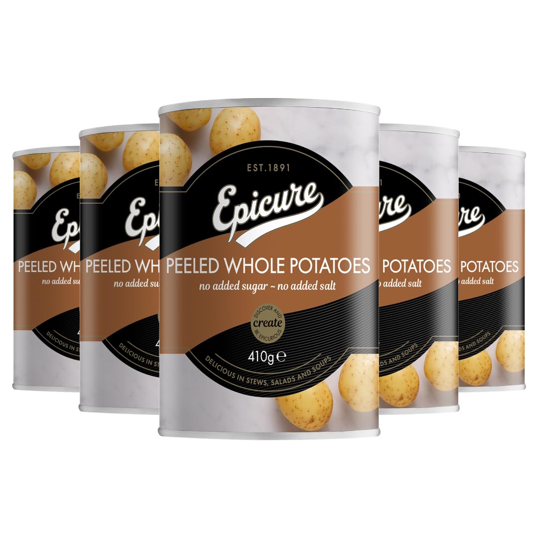 Epicure Peeled Whole Potatoes in Water 400g (Pack of 12) – No Added ...