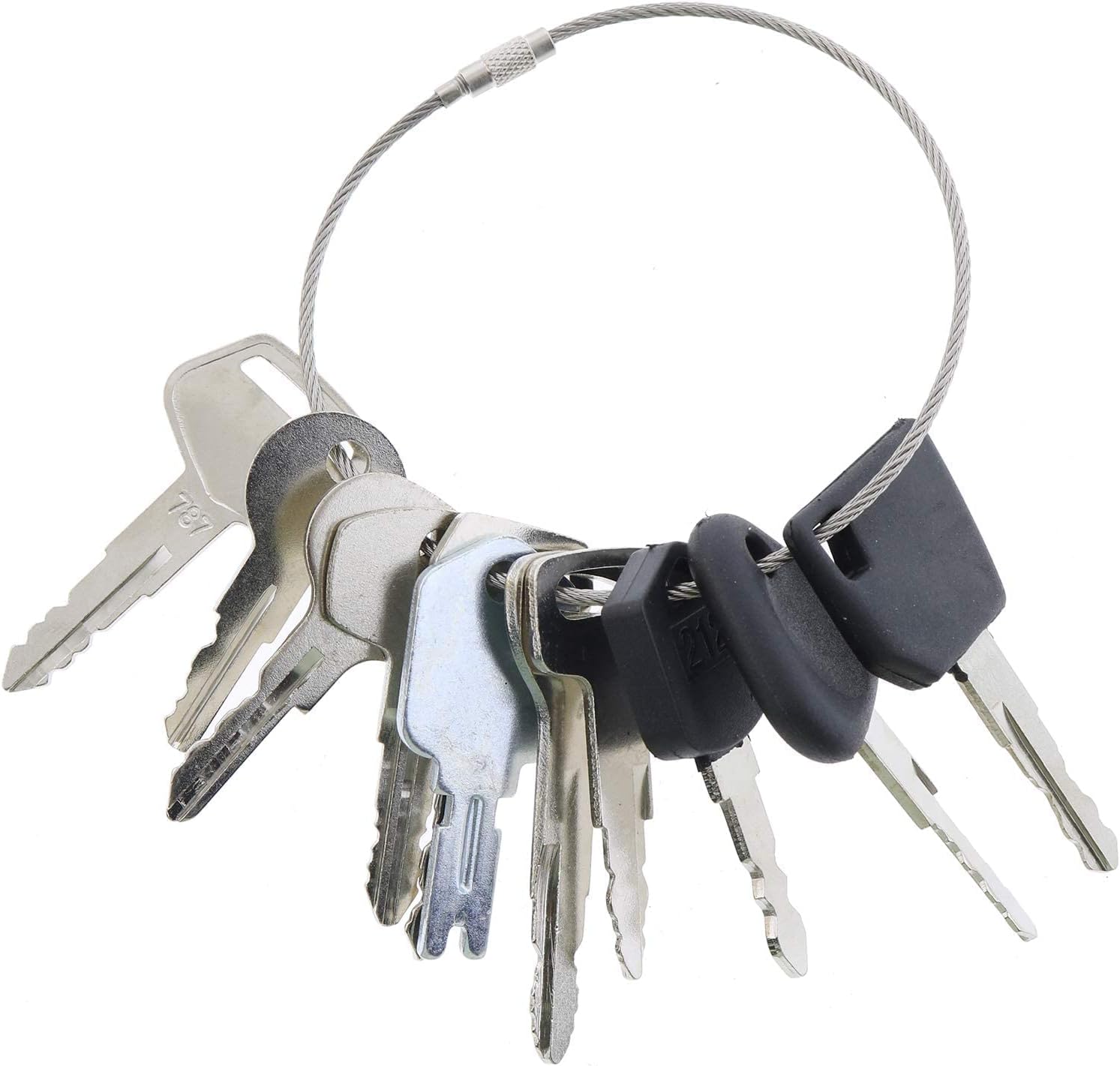 Amazon.com: 12Pcs Forklift Key Master Set for Hyster Crown Yale Cat ...